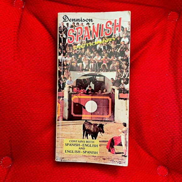 Vintage | Accents | Vintage Mini 97s Dennison Spanish Dictionary Pocket ...